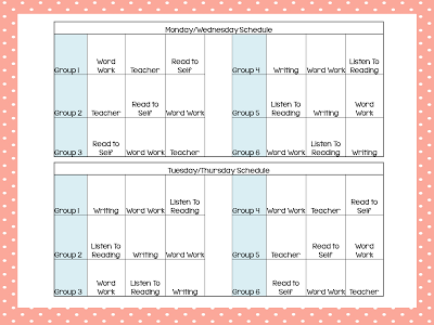 Organizing Daily 5 Literacy Stations in Kindergarten and ...a freebie ...