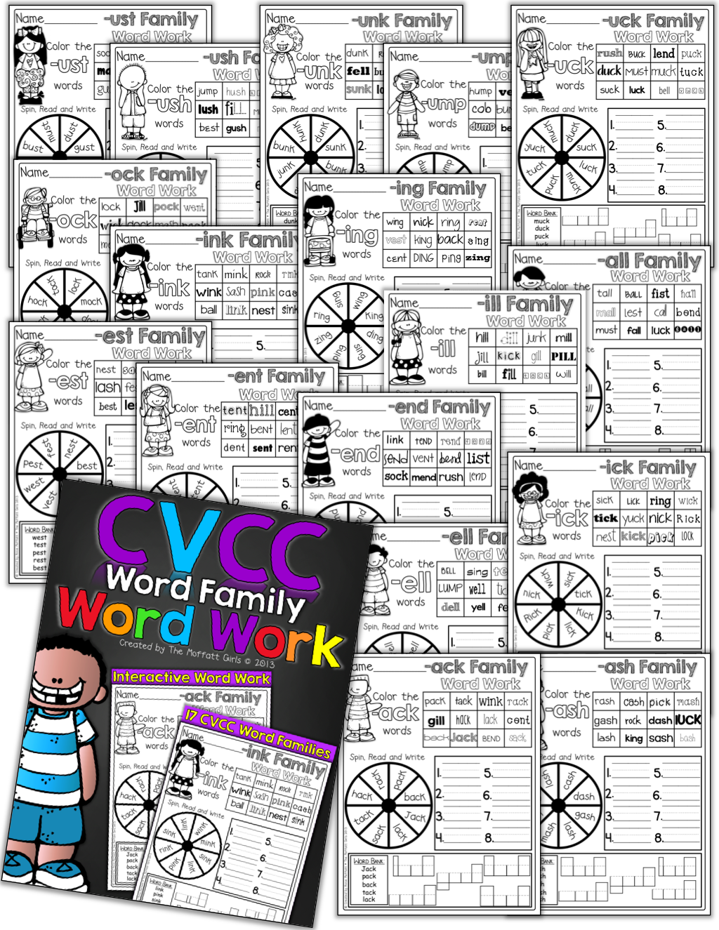CVCC Word Family Word Work!