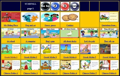 English Corner: Starfall readings