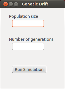 Drew's Day: A simple genetic drift simulation