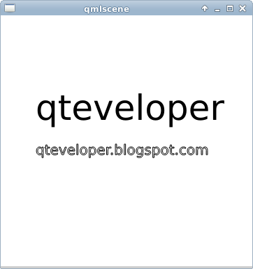 Qteveloper: qml example: Draw text on Canvas