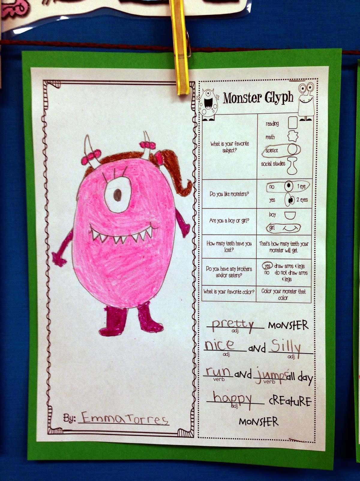 Totally Terrific in Texas: More Monsters...and a Monster Glyph FREEBIE