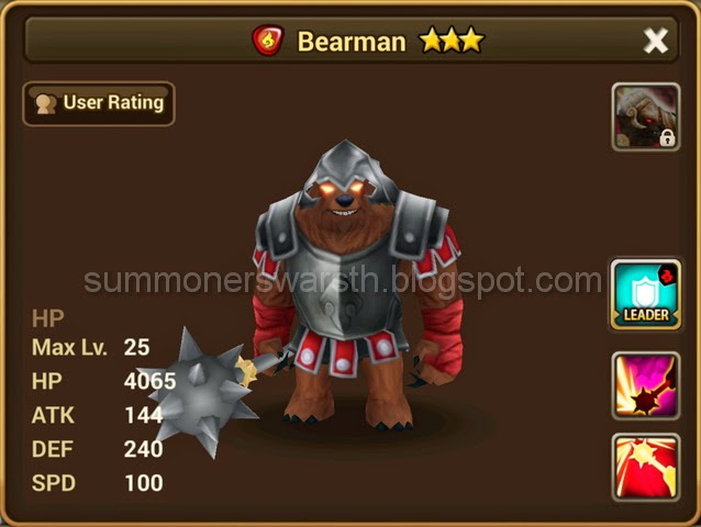 Bearman (Fire) | Summoners War