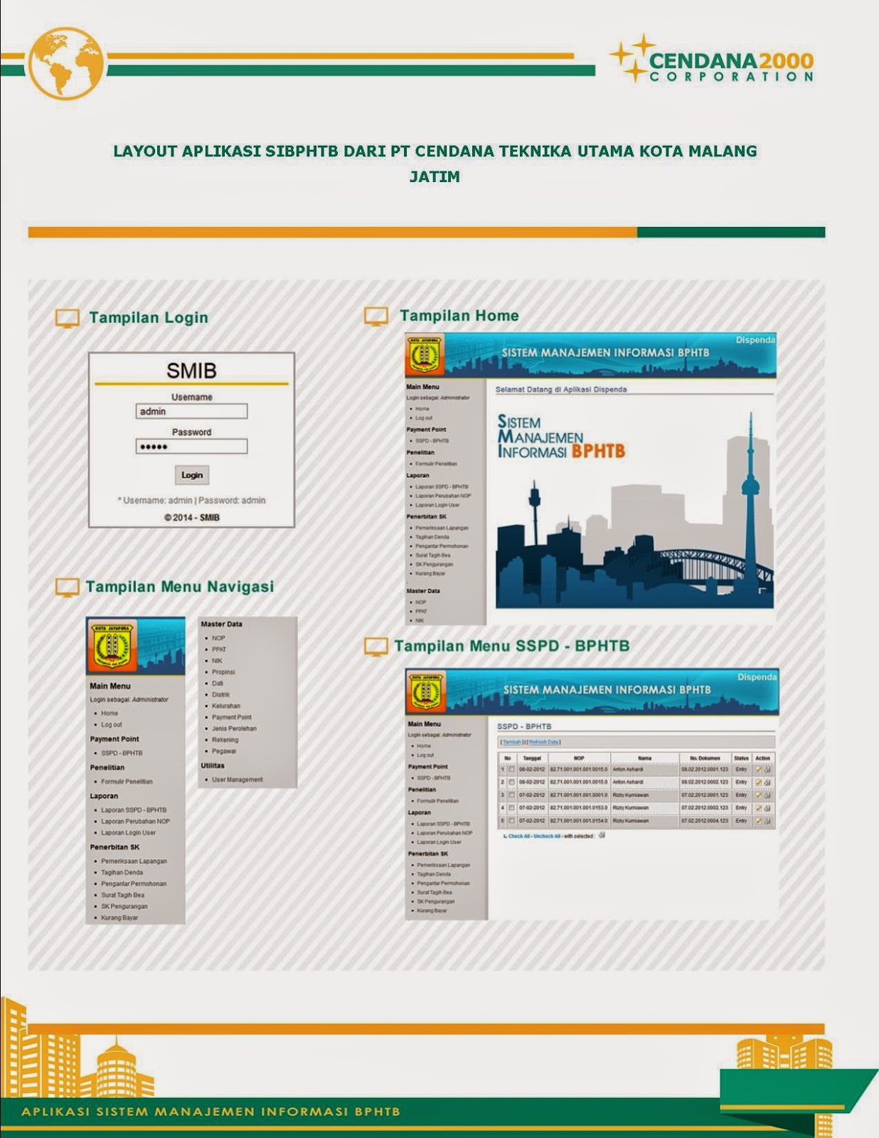 TAMPILAN GAMBAR APLIKASI SIBPHTB BESERTA KEUNGGULANNYA | Aplikasi Pembayaran PBB &BPHTB dari PT ...