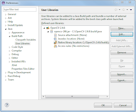 anlak: Using OpenCV Java with Eclipse