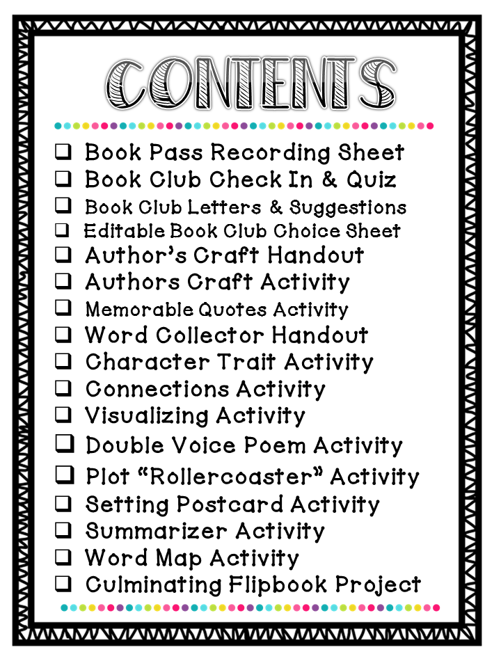 Handouts for Launching Book Clubs | My Shoestring Life