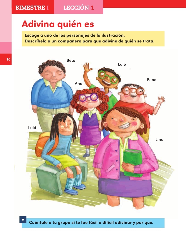 Adivina quién es - Lección 1 ~ Apoyo Primaria