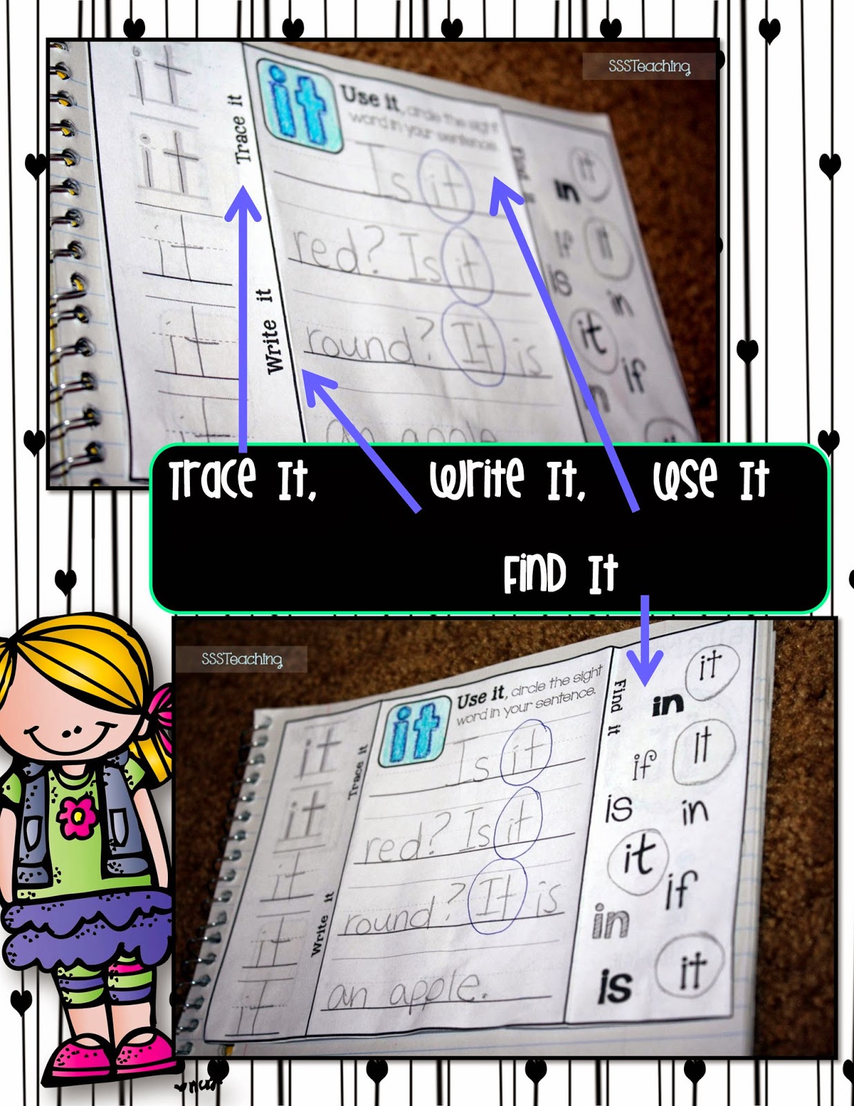 Primer Sight Word Interactive Foldable Pack - SSSTeaching