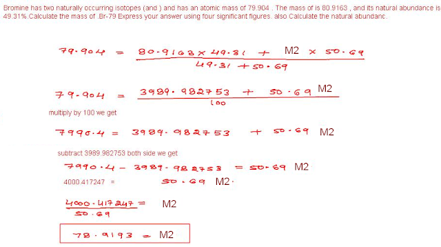Free Online Help: Bromine has two naturally occurring isotopes (and ... Free Online Help: Bromine has two naturally occurring isotopes (and ...