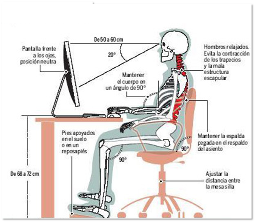 CEPYME ARAGÓN. Prevención de Riesgos Laborales: Recomendaciones ergonómicas para el trabajo en ...