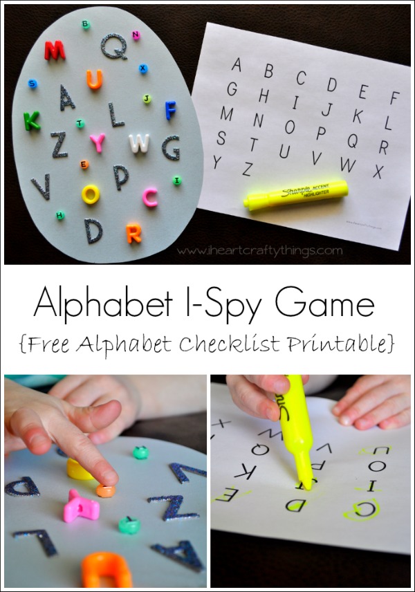 Alphabet I-Spy Game - I Heart Crafty Things