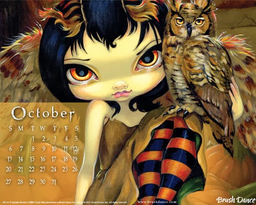 My Owl Barn: October Desktop Calendars