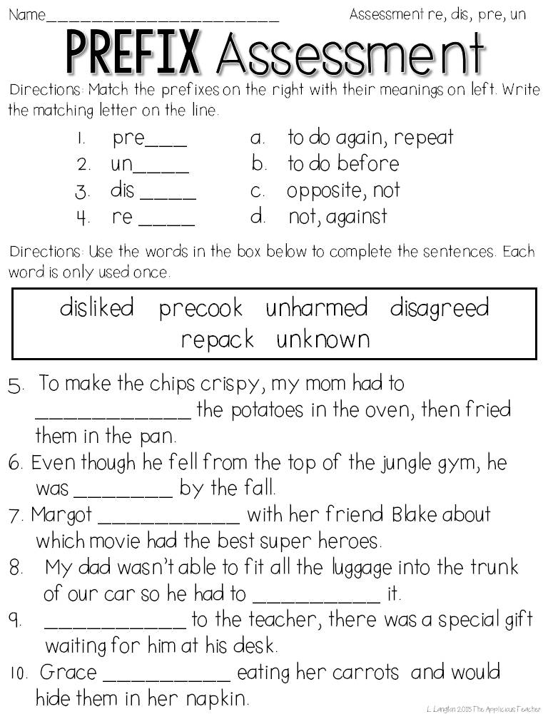 Prefix Word Study | The Applicious Teacher | Bloglovin’