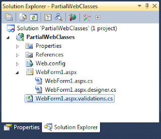 Rapid Streams Software Factory: Grouping Partial Classes in Visual Studio Solution Explorer