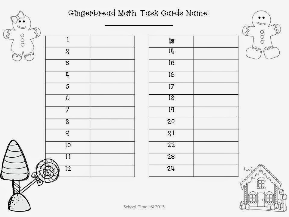 The Best of Teacher Entrepreneurs: Math - Gingerbread Task Cards