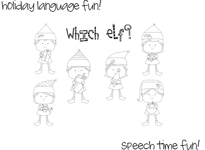 Holiday Language Fun! - Speech Time Fun: Speech and Language Activities