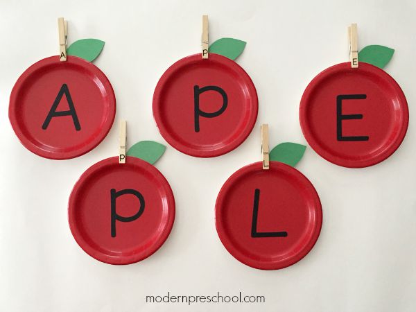 Apple Stem Letter Matching