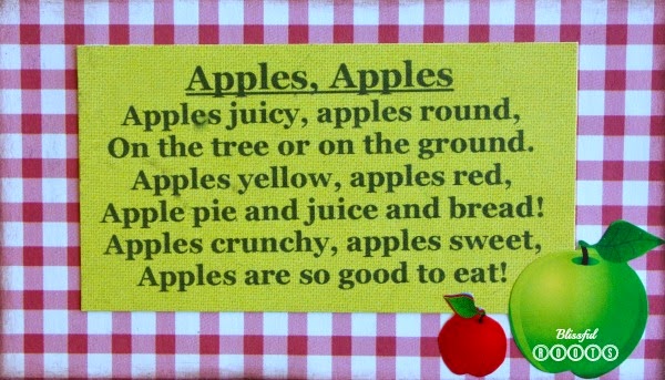 BLISSFUL ROOTS: Apple Poems For Kids