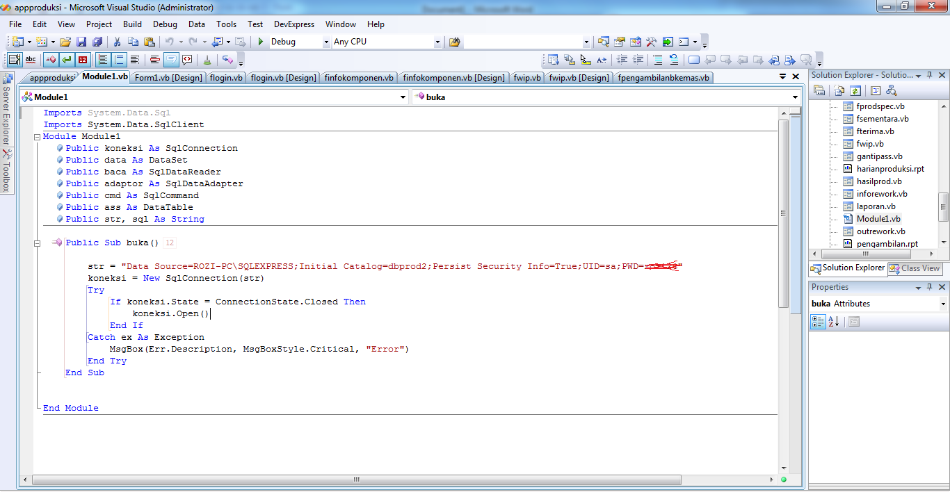 Membuat Modul Konesi Database SQL Server dengan VB.Net | INFORMAN MEDIA Membuat Modul Konesi Database SQL Server dengan VB.Net | INFORMAN MEDIA