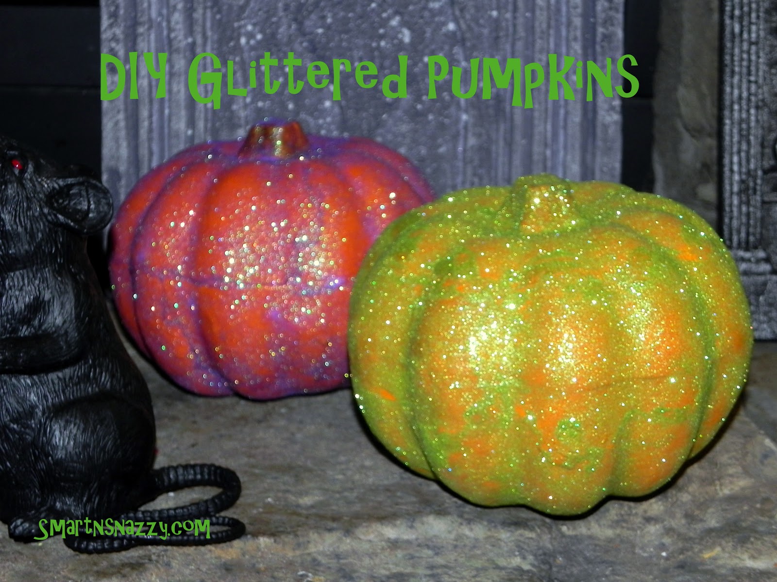 Smart n Snazzy: DIY Glittered Pumpkins