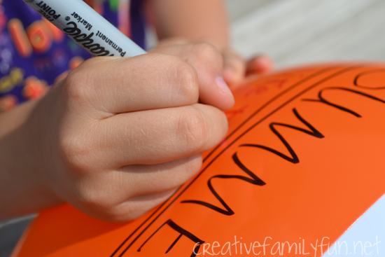 Beach Ball Poetry - Creative Family Fun