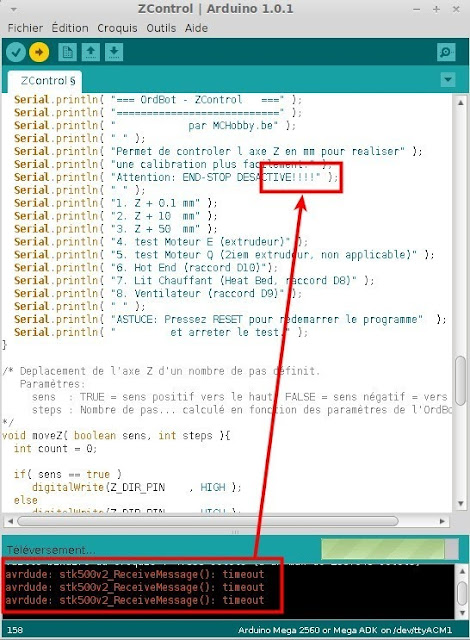 A lire - avrdude: stk500v2_receiveMessage(): timeout - MCHobby - Le Blog