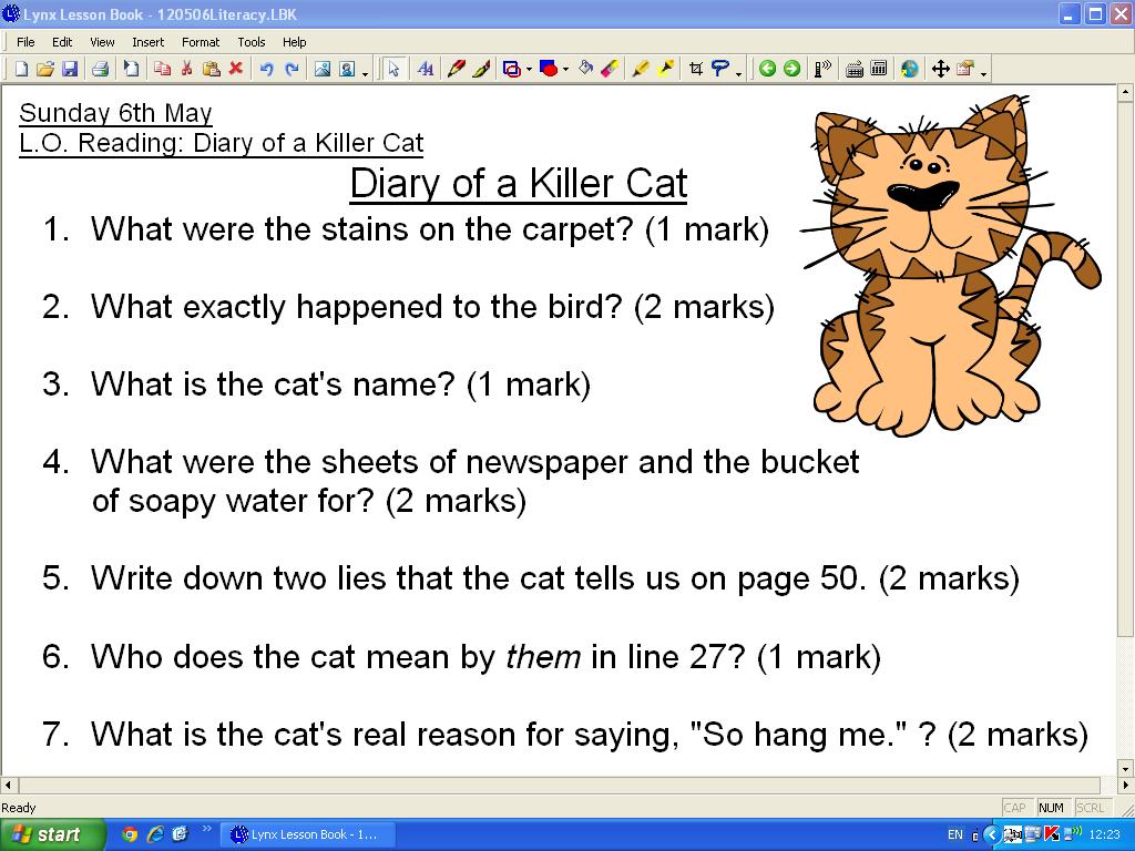 The Diary Of A Killer Cat Story