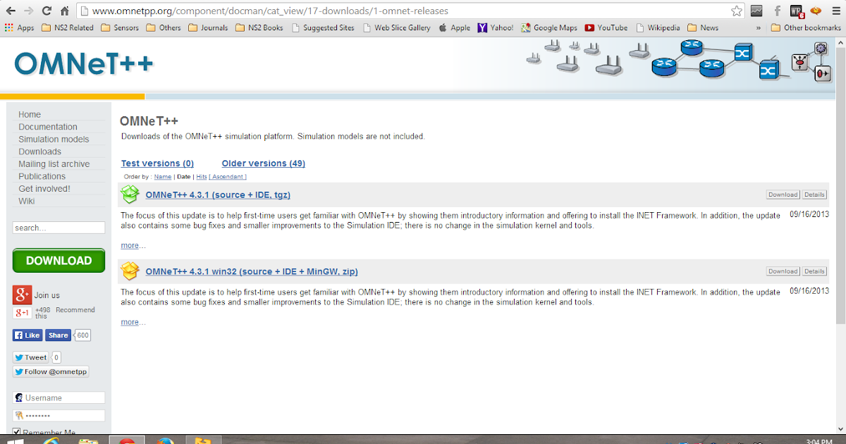 Installation of OMNeT++ in Windows 8 and Windows 7