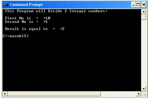 Assembly Program to Divide 2 Integers - Programming SeekerzZ