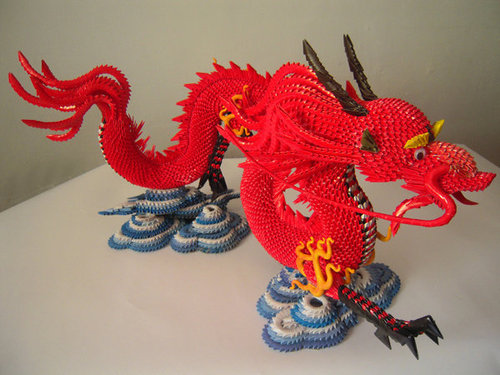 3d Scanner Image 3d Origami Dragon 3d-scanner-image-3d-origami-dragon