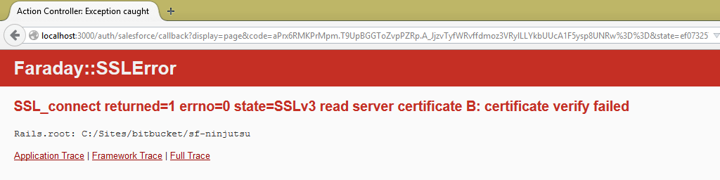 Carving in the Clouds: Faraday::SSLError certificate verify failed