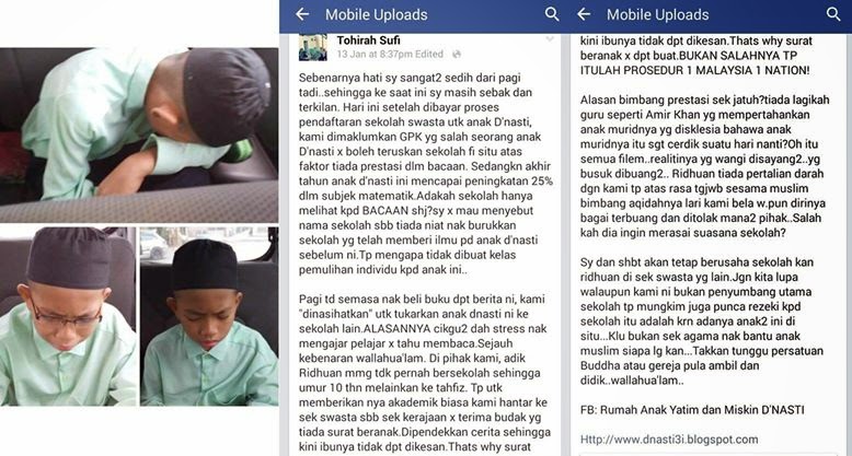 Bimbang Prestasi Sekolah Jatuh, Budak Ini Tidak Dibenarkan Ke Sekolah ... Bimbang Prestasi Sekolah Jatuh, Budak Ini Tidak Dibenarkan Ke Sekolah ...