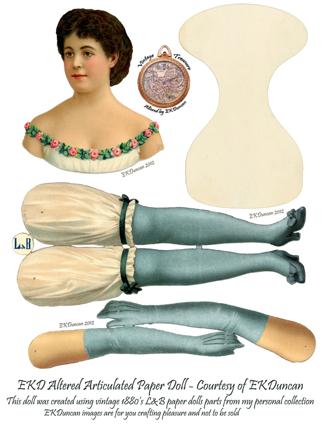 EKDuncan My Fanciful Muse Adelina Patti Articulated Paper Doll ekduncan-my-fanciful-muse-adelina-patti-articulated-paper-doll