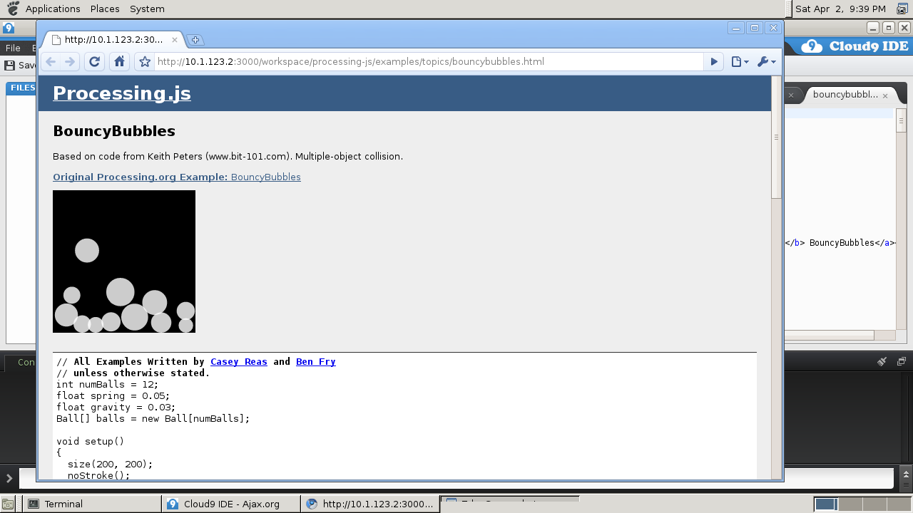 Chaotic clamoring: Processing and Processing-JS on the BeagleBoard under Angstrom