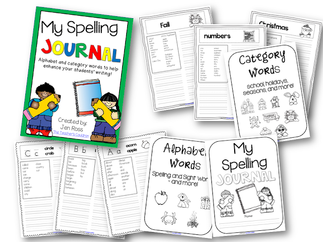 My Spelling Journals! - Teacher by the Beach