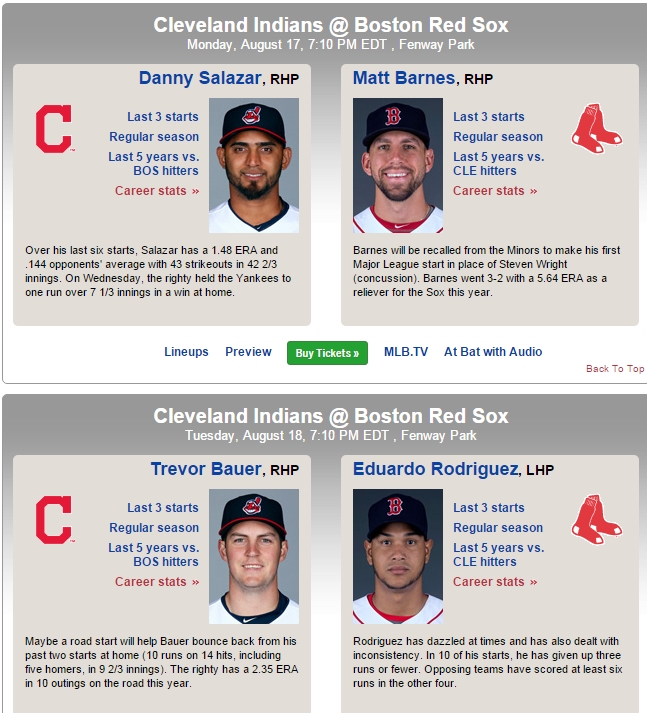 [BOS] 8/17 vs SEA .. 레싹 영상 : MLBPARK