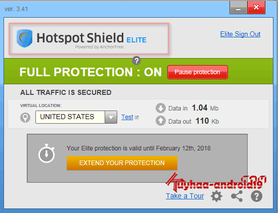 KABAR SOFTWARE : Hotspot Shield 3.41 Elite