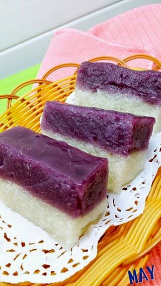 Purple Sweet Potato Glutinous Rice Cake by May Chong