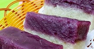 Purple Sweet Potato Glutinous Rice Cake by May Chong