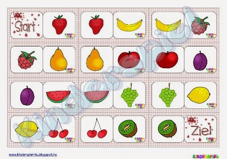 Kinderspiel: Domino Obst1
