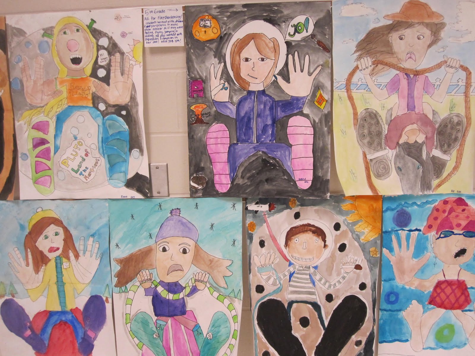 Foreshortening Art For Kids