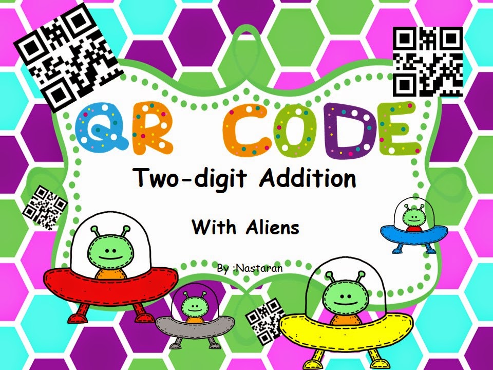 The Best of Teacher Entrepreneurs: QR CODE 2-digit Addition With Aliens