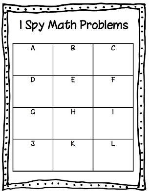 I Spy Math Problems - Second Grade Teaching Blog