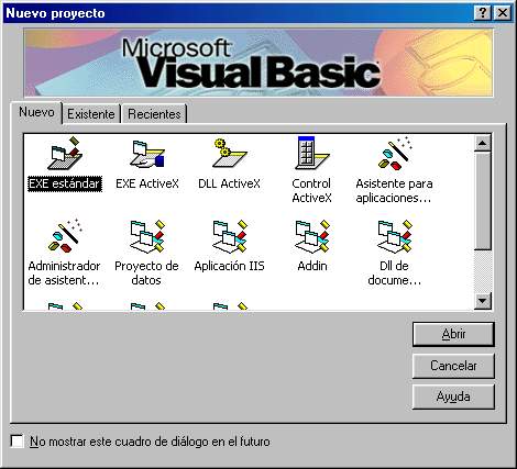 Programación y lenguaje informático : El entorno en Visual Basic