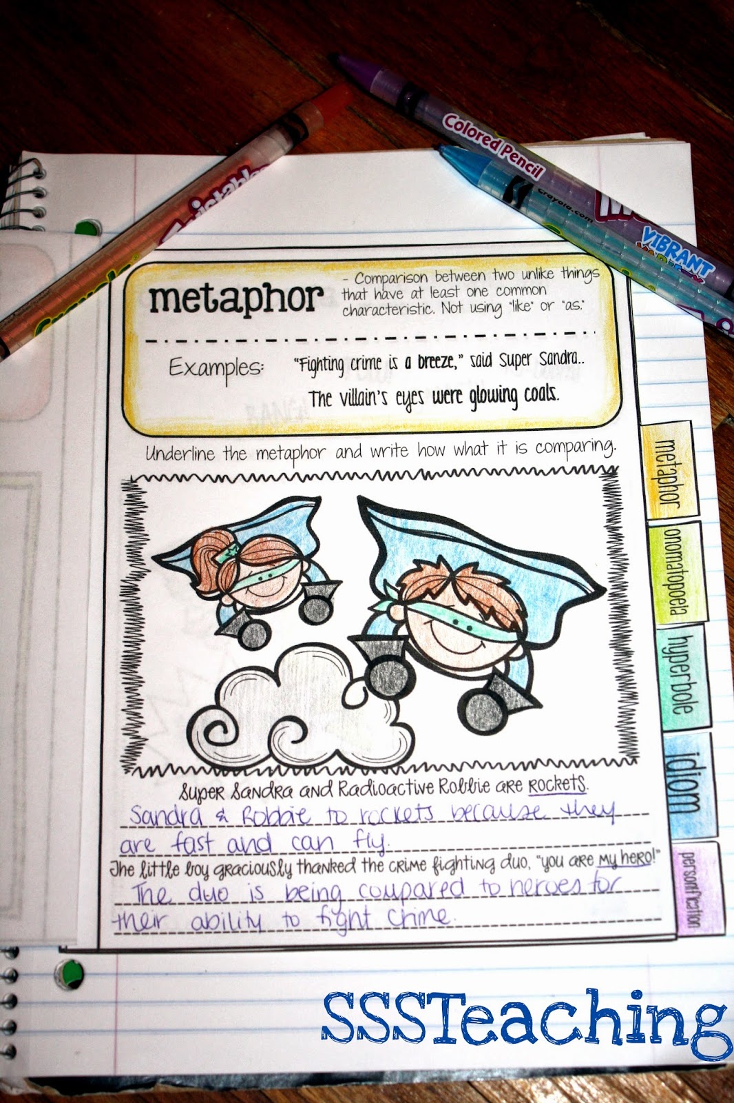 Figurative Language Superheroes - SSSTeaching