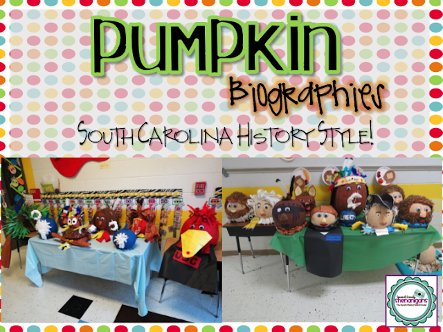 Elementary Shenanigans: Pumpkin Biographies & A Halloween Sale!