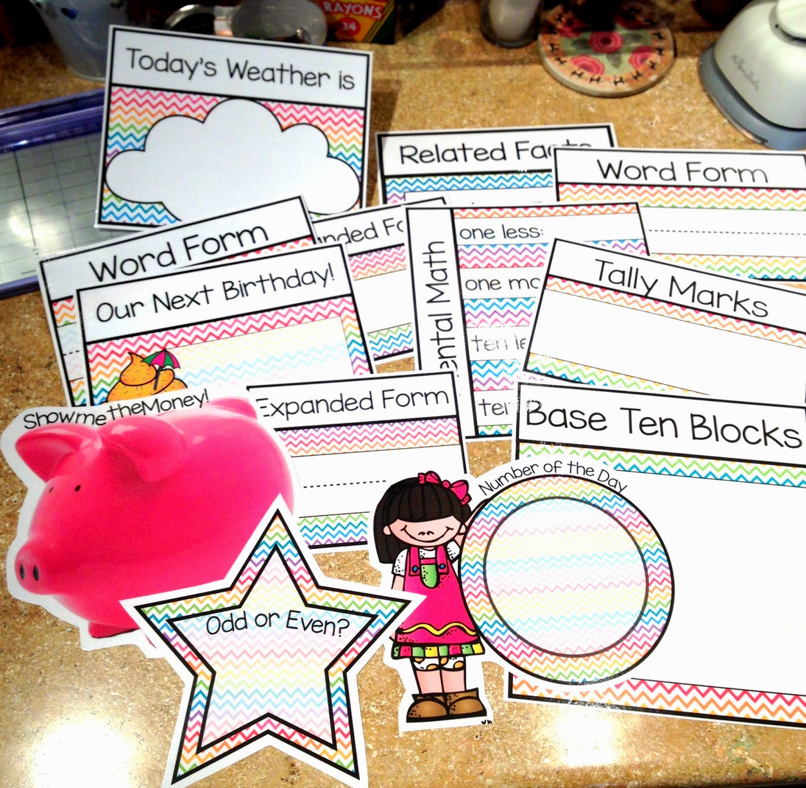 Number of the Day / Morning Meeting Board - Sunny Days in Second Grade