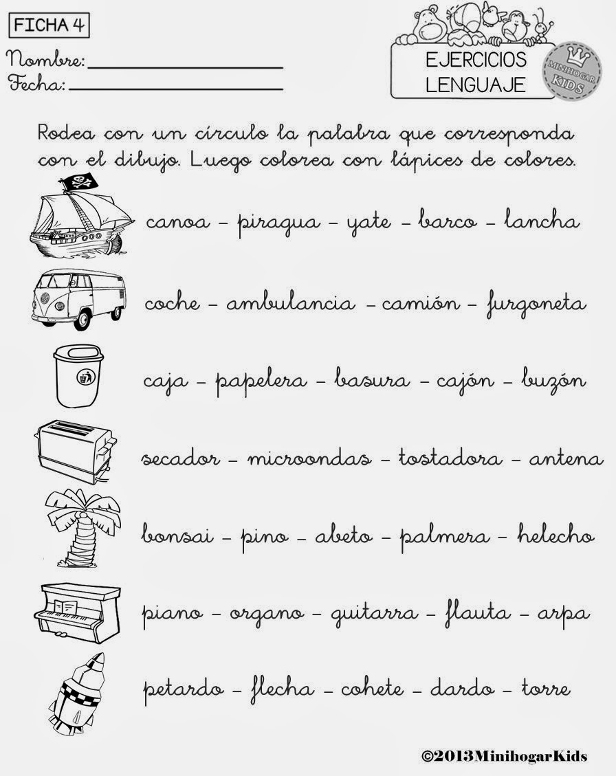 Palabras con i para niños - Imagui