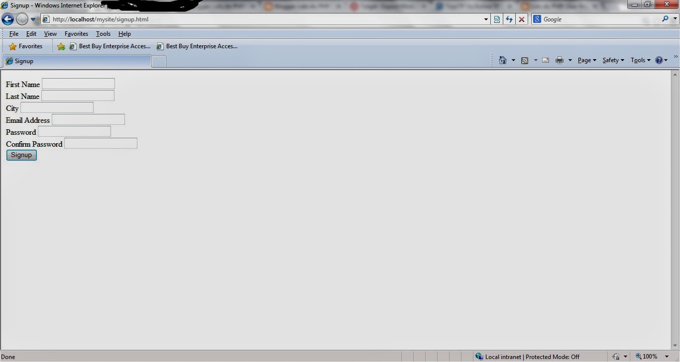 Lets do PHP: User Registration - signup.html Lets do PHP: User Registration - signup.html