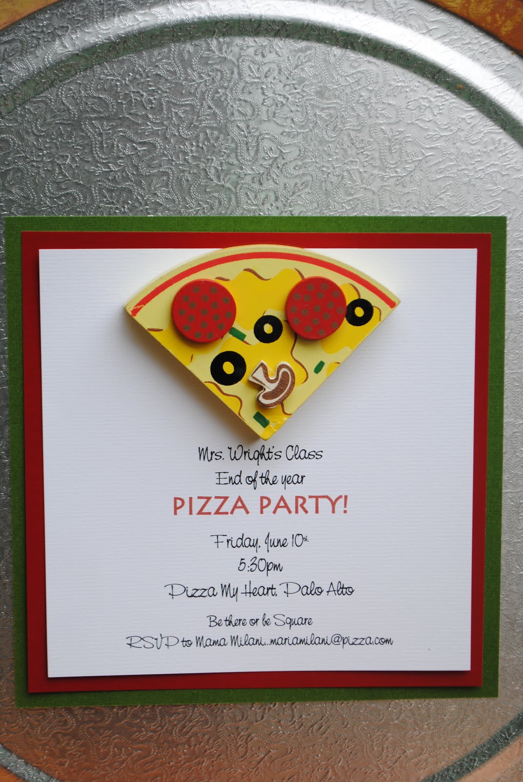 Jac o' lyn Murphy: End of the Year Pizza Party...